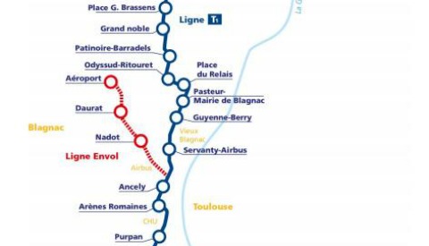 Toulouse. lancement des travaux du Tram envol